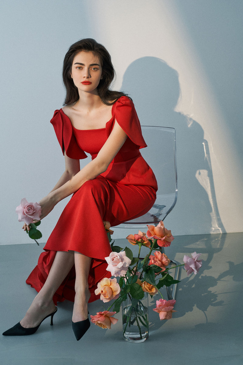 TT469 Mermaid Wedding Bridal Gown With Detachable Bow – TANYA BRIDAL